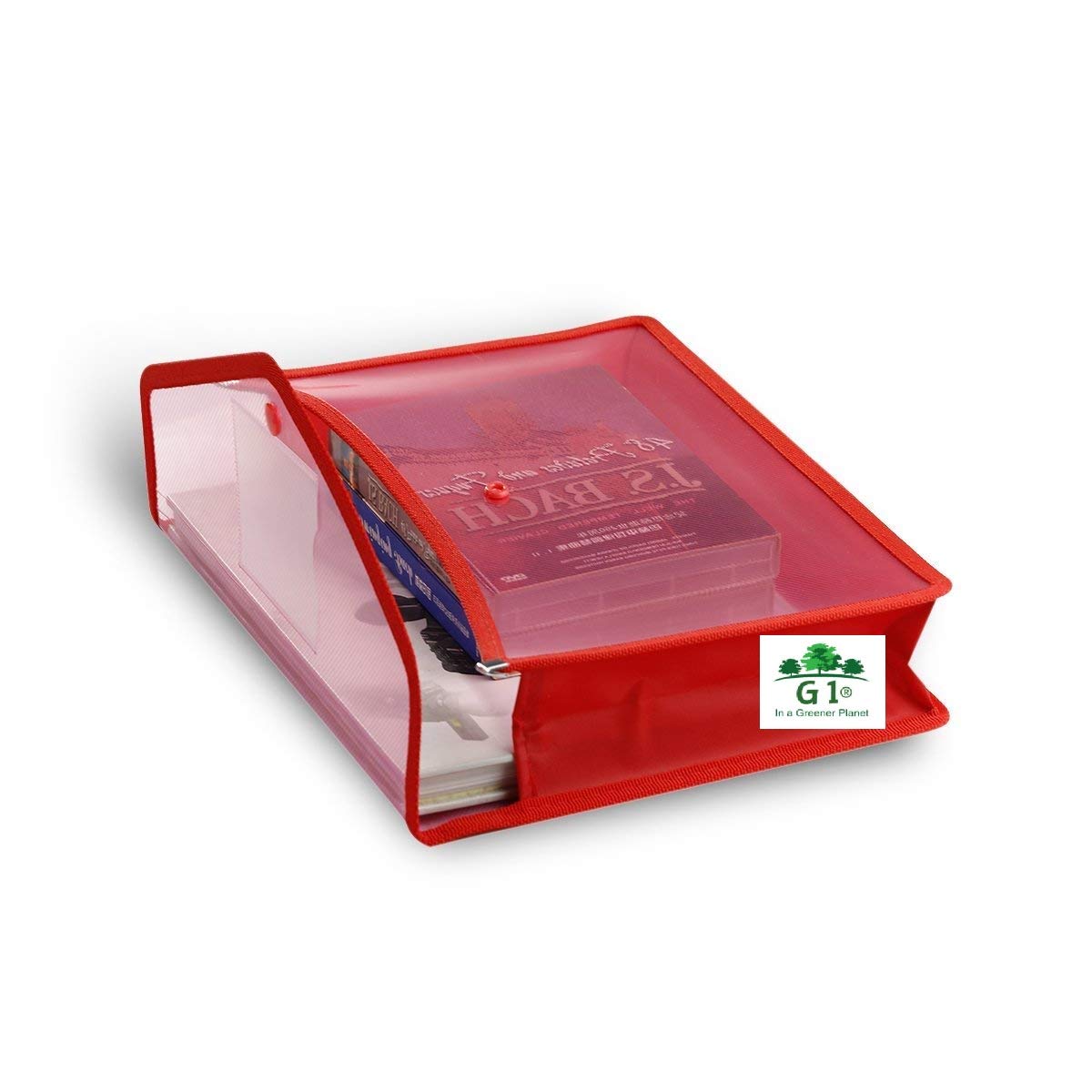 OfficeZen 1 Transparent A4 Size Document | File Storage Bag with Snap ...