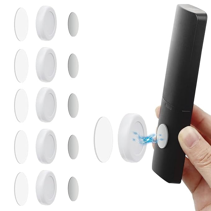 OfficeZen 10PCS Magnetic Remote Control Holder Wall Mount Self-Adhesive ...