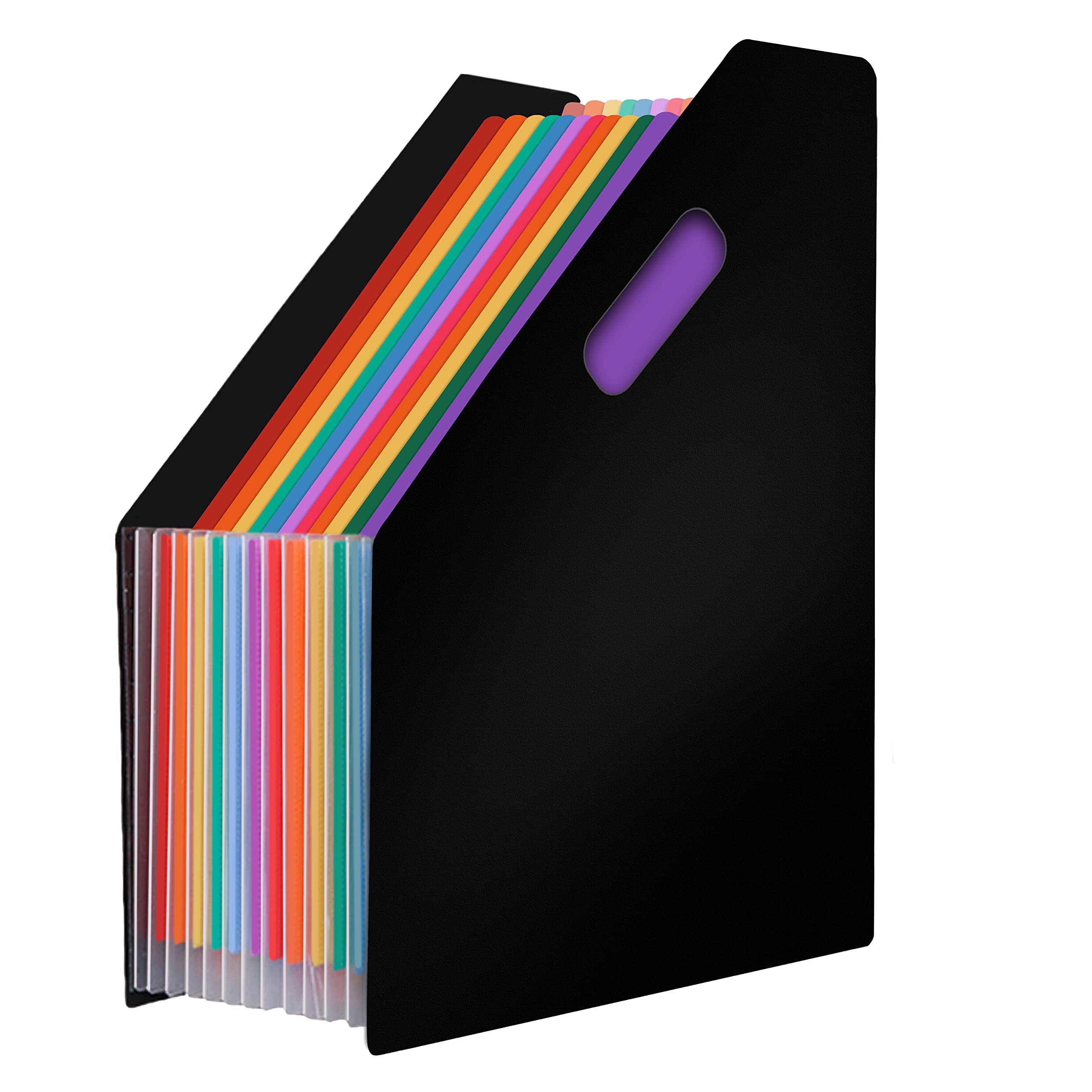 OfficeZen 12 Pockets Vertical Expanding File Folders Letter A4 Size ...