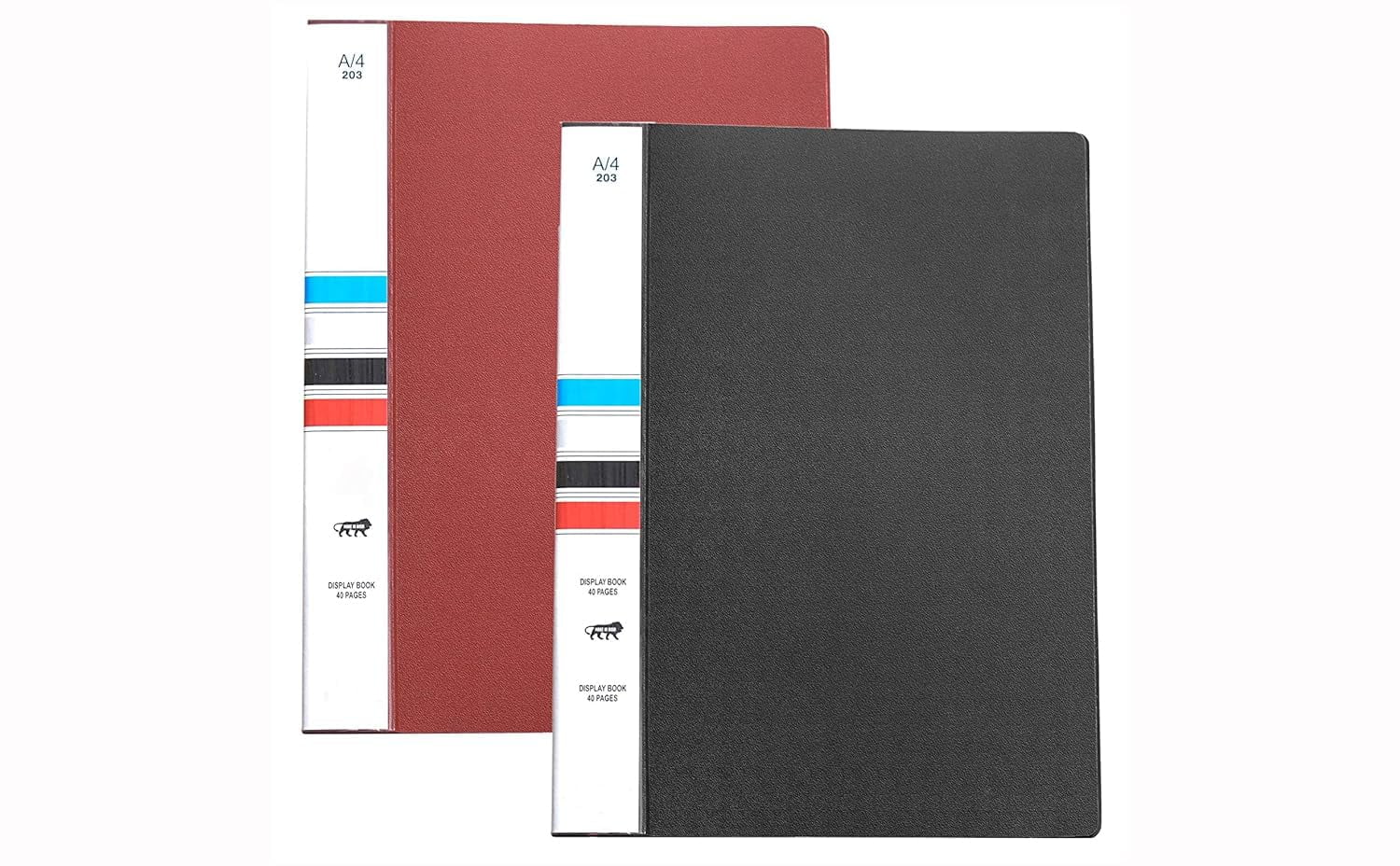 OfficeZen 2 Pack 20 Pockets Bound A4 Size Presentation Display Book ...