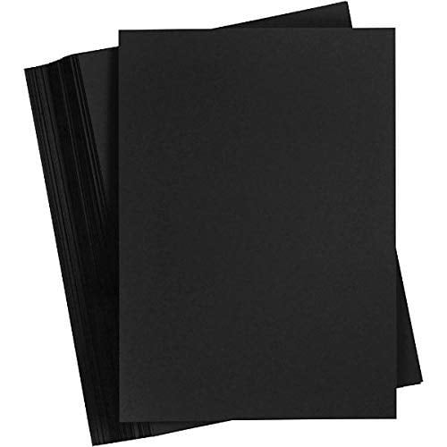 OfficeZen A4 Black Paper 180-210 GSM Pack of 20 Sheets-Black - Coloured ...