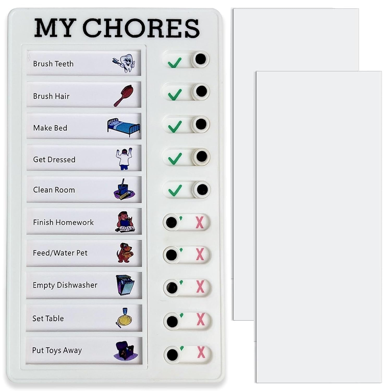 OfficeZen BLP Chore Chart Memo Checklist Board Daily to Do List Planner Check for Kids Adults ...