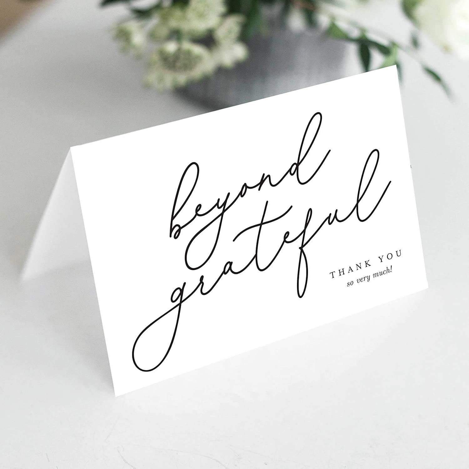 OfficeZen Beyond Grateful Thank You Cards with Envelopes, (Pack of 48 ...