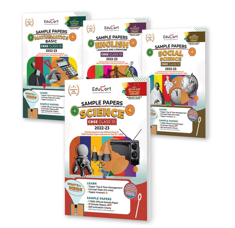 OfficeZen CBSE Class 10 Sample Papers 2022-23 Bundle - SCIENCE, MATH ...