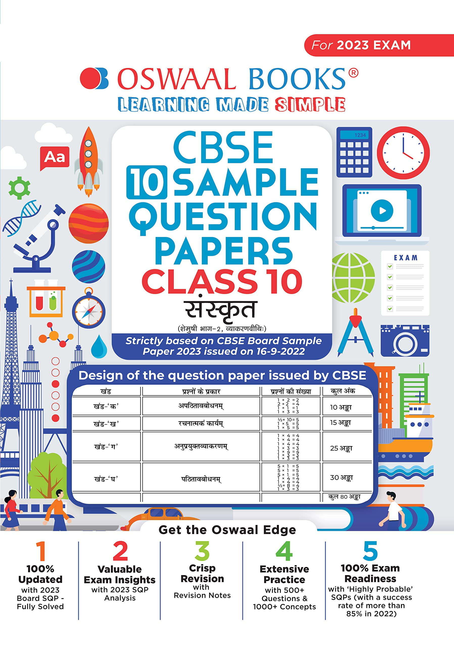 OfficeZen CBSE Sample Question Papers Class 10 Sanskrit Book for 2023 ...