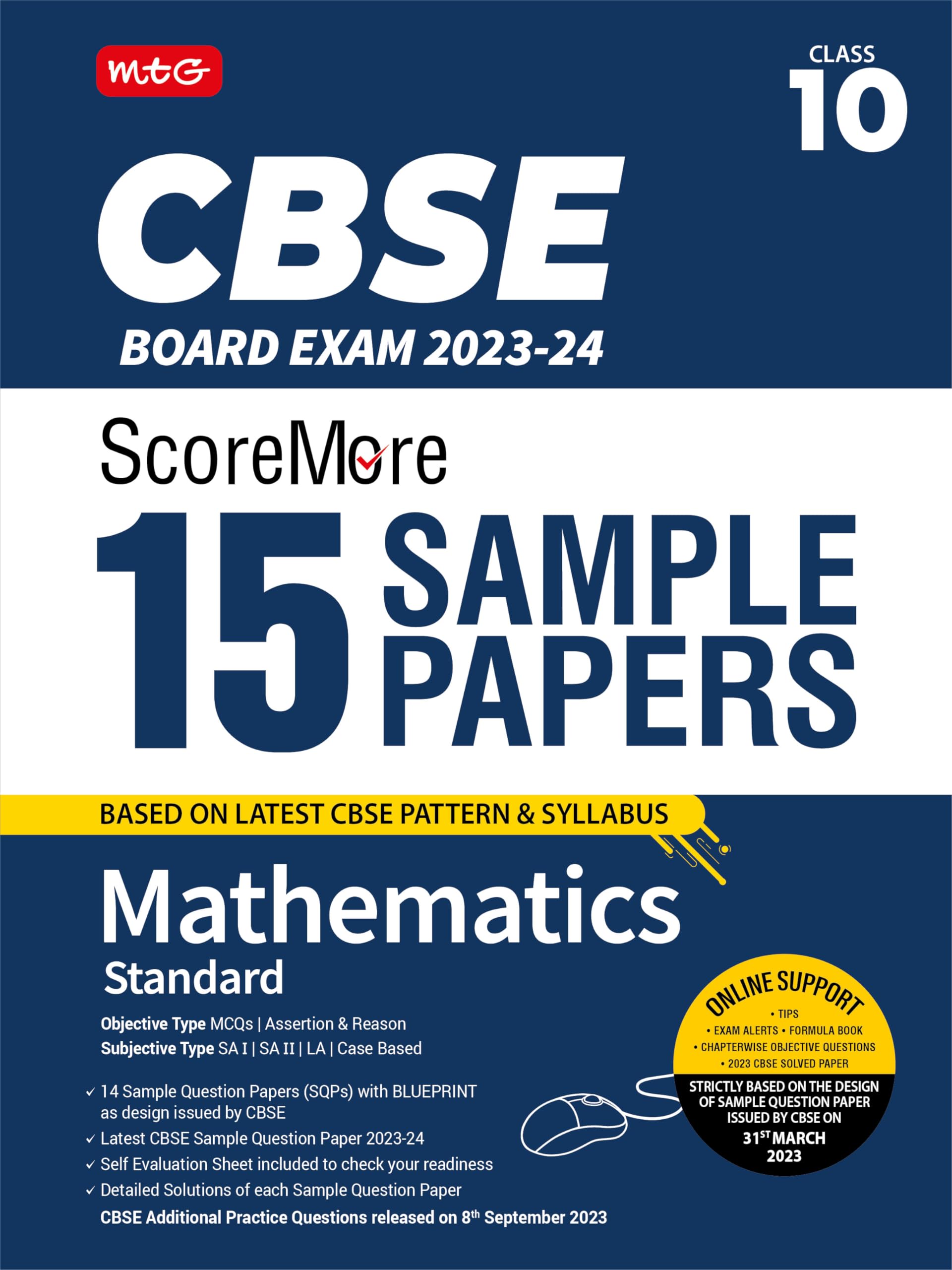 OfficeZen CBSE ScoreMore 15 Sample Question Papers Class 10 Mathematics ...