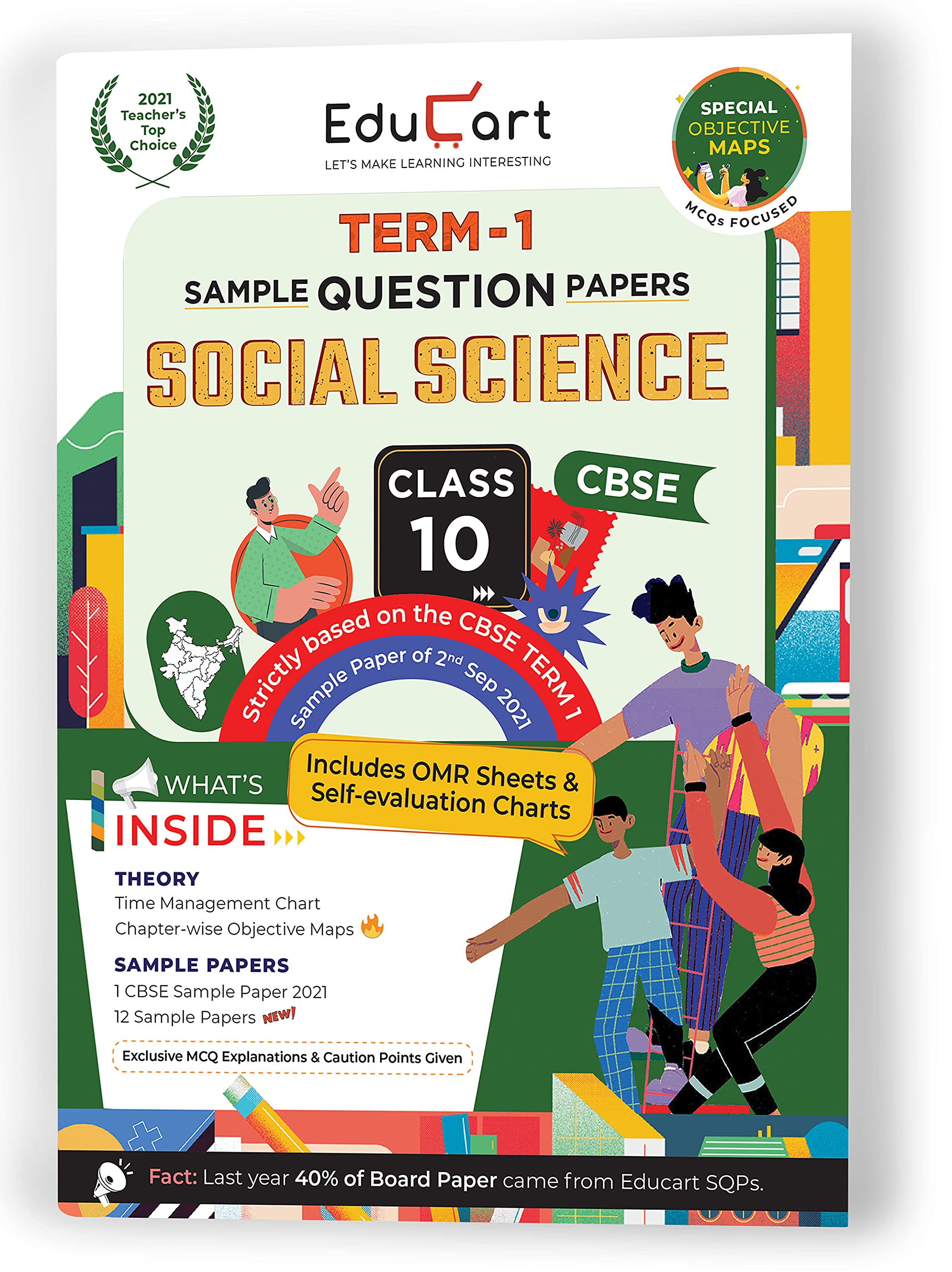 OfficeZen CBSE Term 1 SOCIAL SCIENCE Sample Papers Class 10 MCQ Book ...