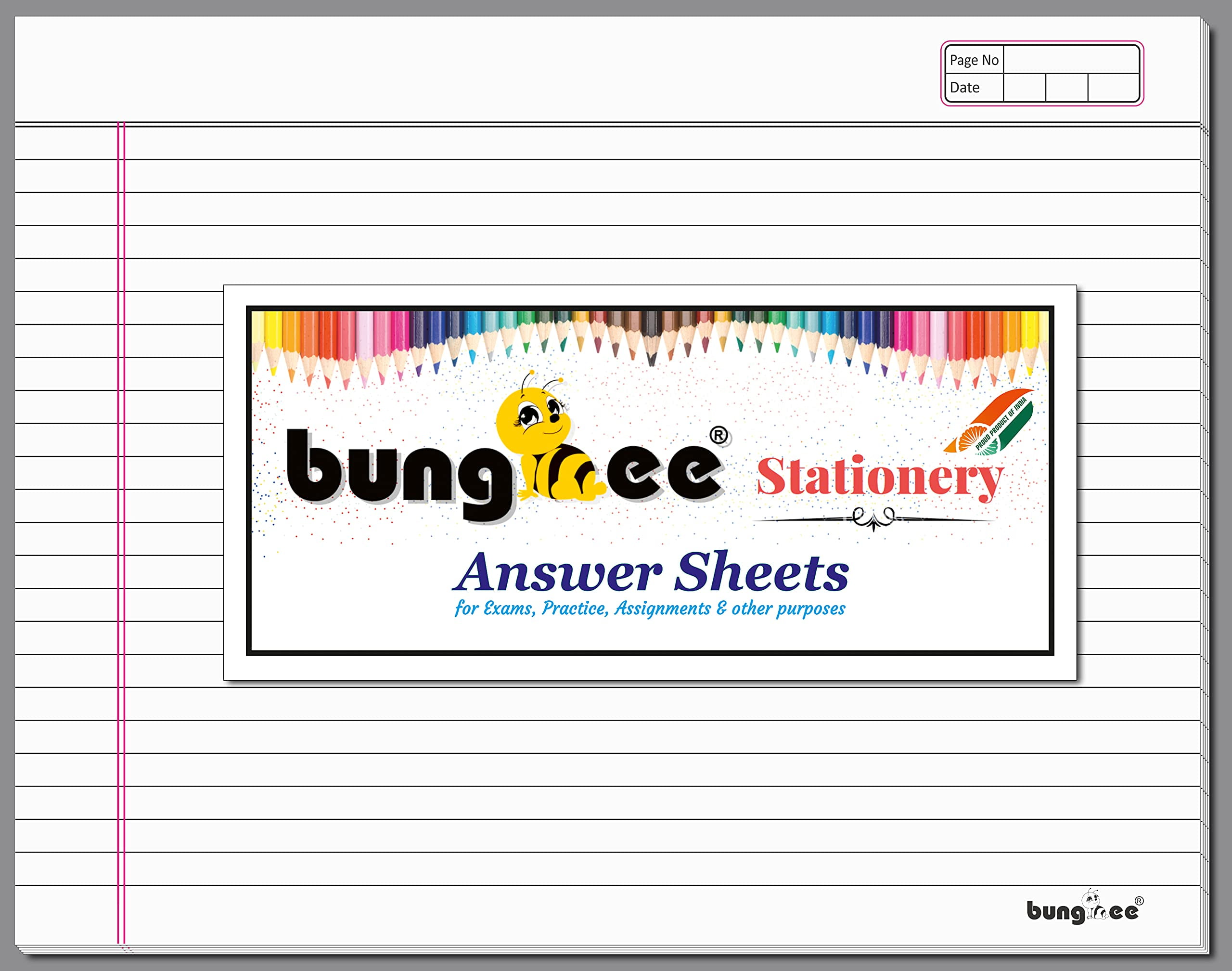 OfficeZen Exam Answer Sheets for practice CBSE ICSE DU 200 Both Side ...