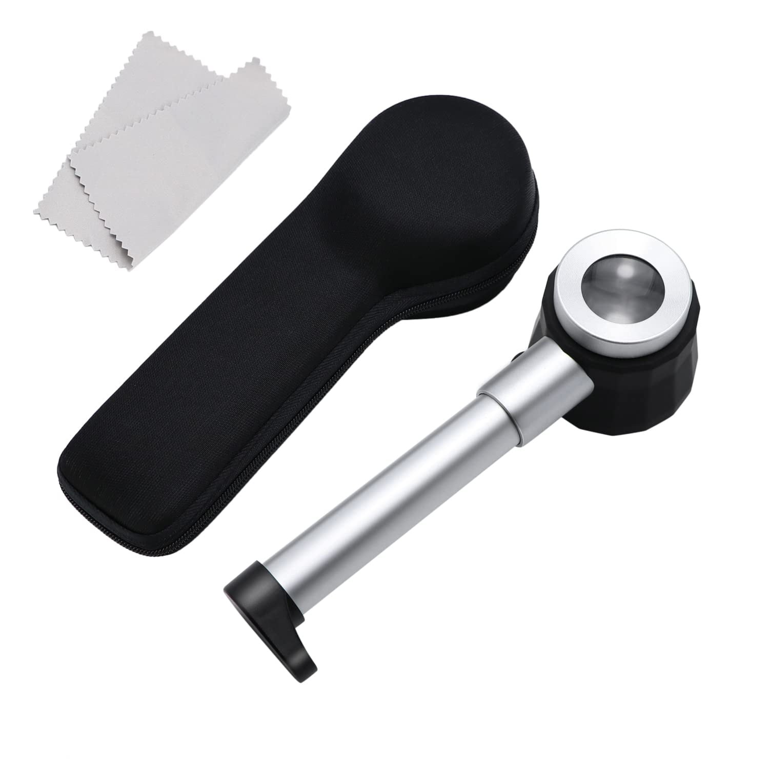 OfficeZen Handheld 10X Magnifier Loupe Optical Glass Magnifying with ...