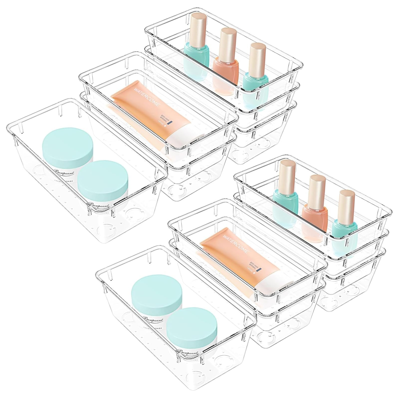 OfficeZen Industries (12 Piece Set) Storage Organizer (3x6 Inch ...