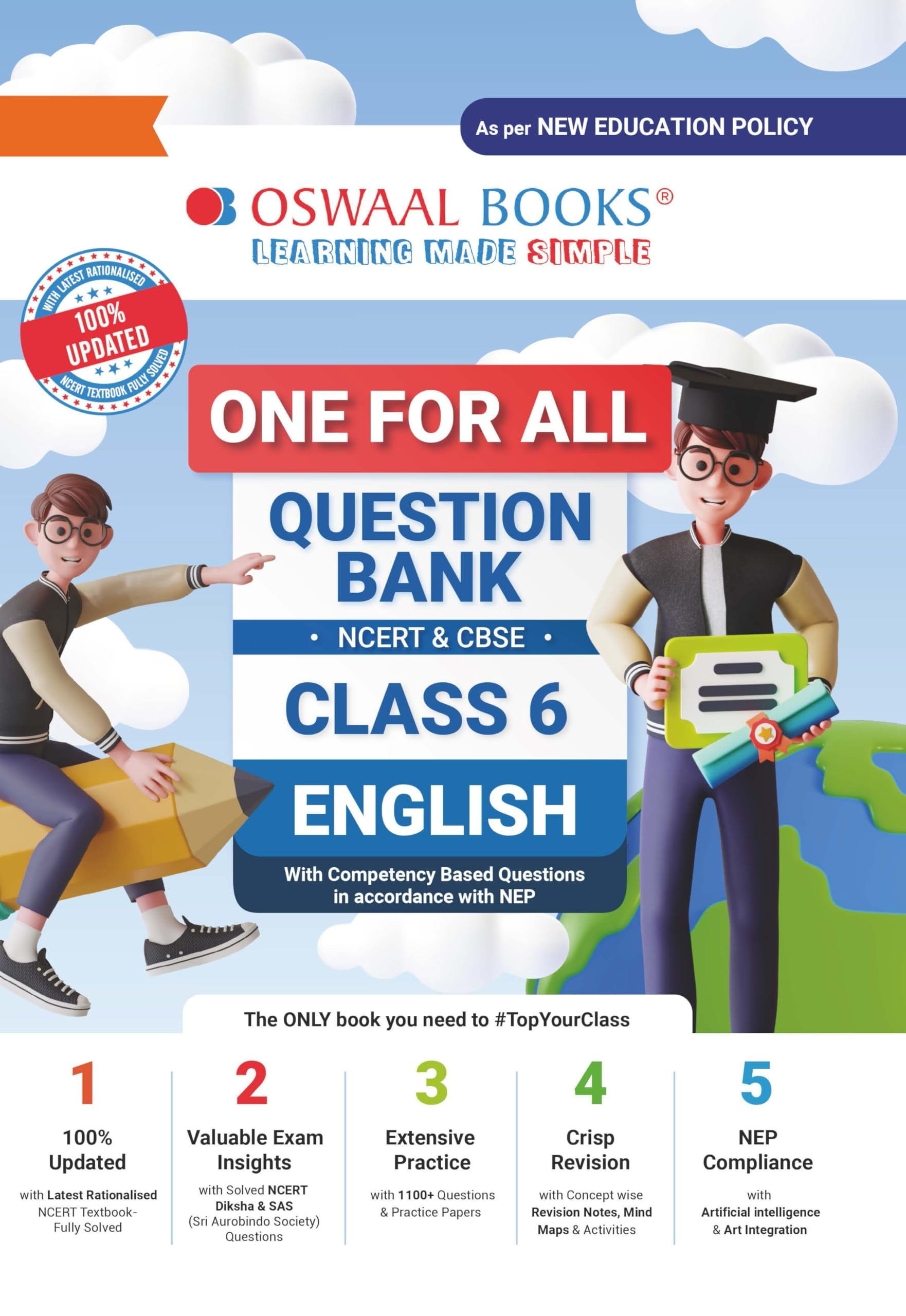 OfficeZen One For All Question Bank NCERT & CBSE Class-6 English (For ...