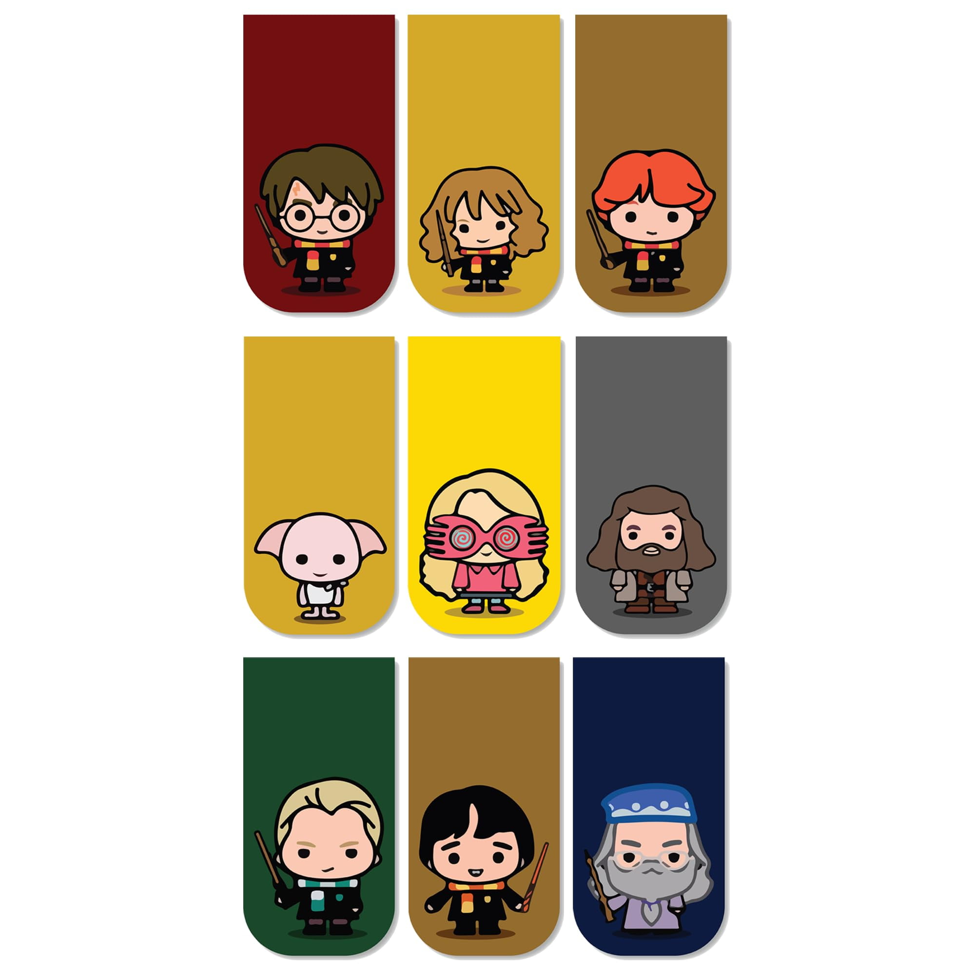 OfficeZen Potter Bookmarks Chibi - Set of 8 Magnetic Bookmarks | Best ...
