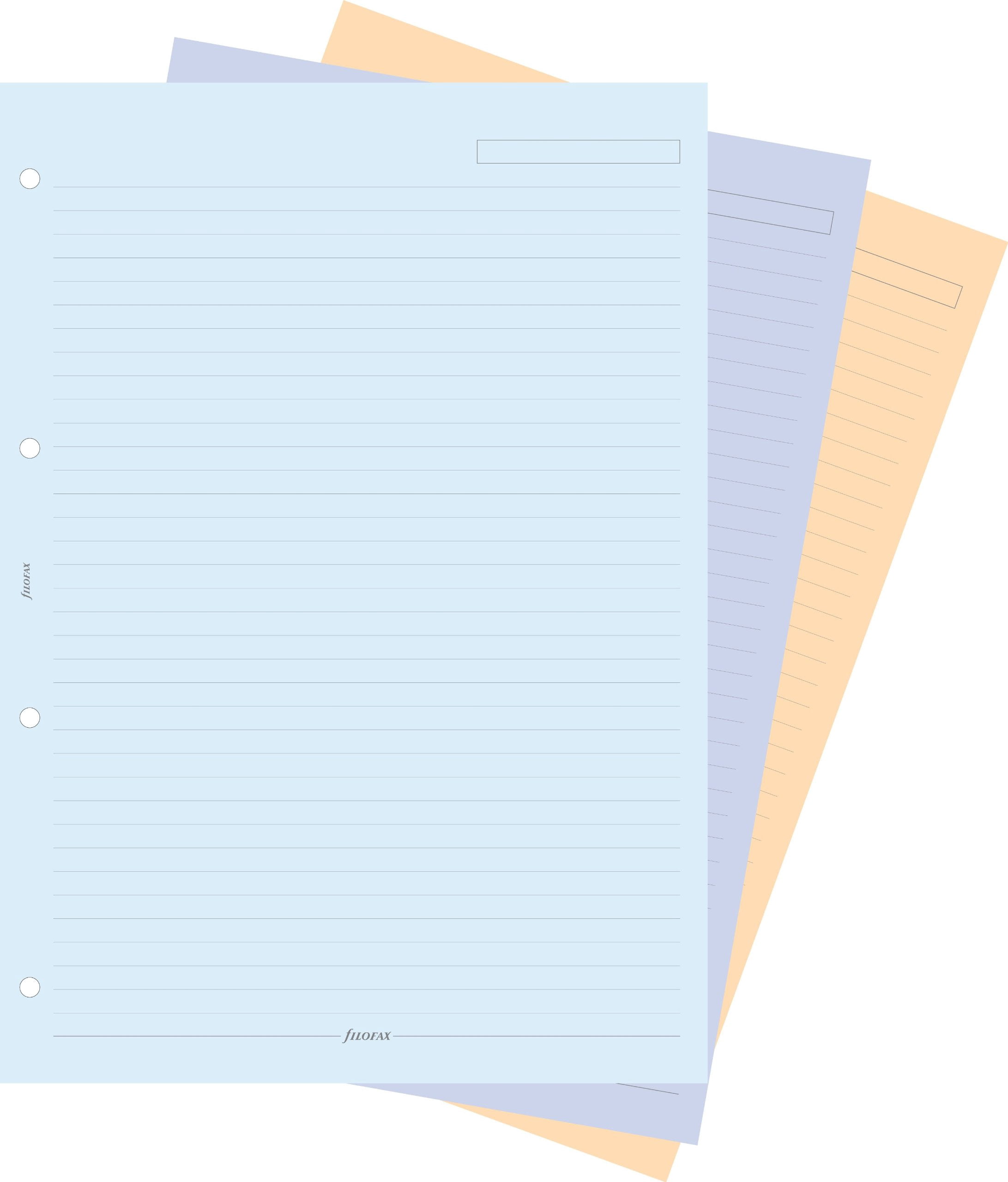 OfficeZen Refill Insert Ruled Paper A4 Assorted Ref 293054 [30 Sheets ...