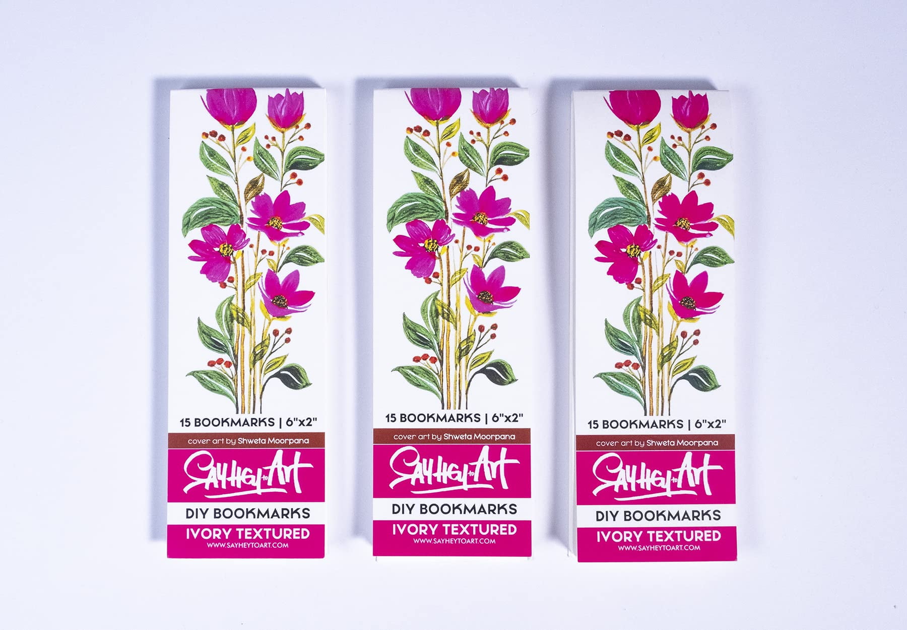 OfficeZen - Say Hey to Art - 300gsm Ivory Textured Bookmark Sketchpads ...