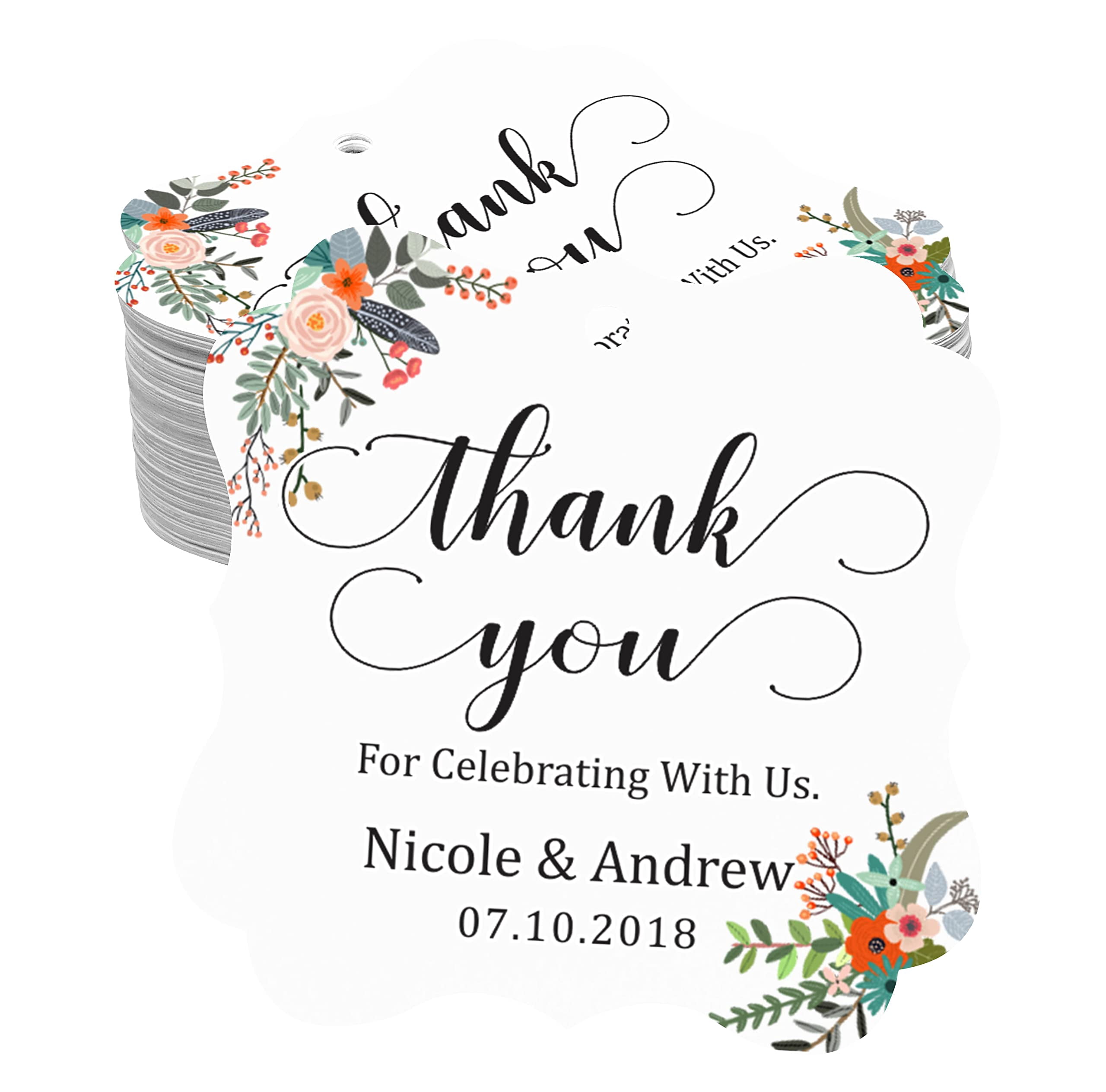 OfficeZen Souvenir Custom Names Thank You for Celebrating With Us ...