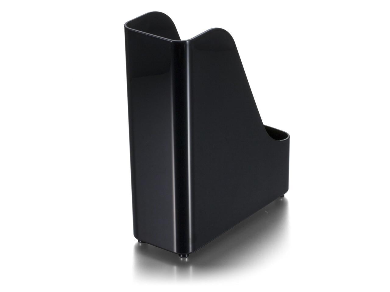 Officemate Open Top Magazine File - Black - Plastic - 1 Each - Walmart.com