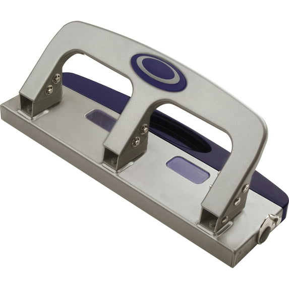 Officemate 3-Hole Punch with Pull Out Chip Drawer, 20 Sheets, Metallic ...