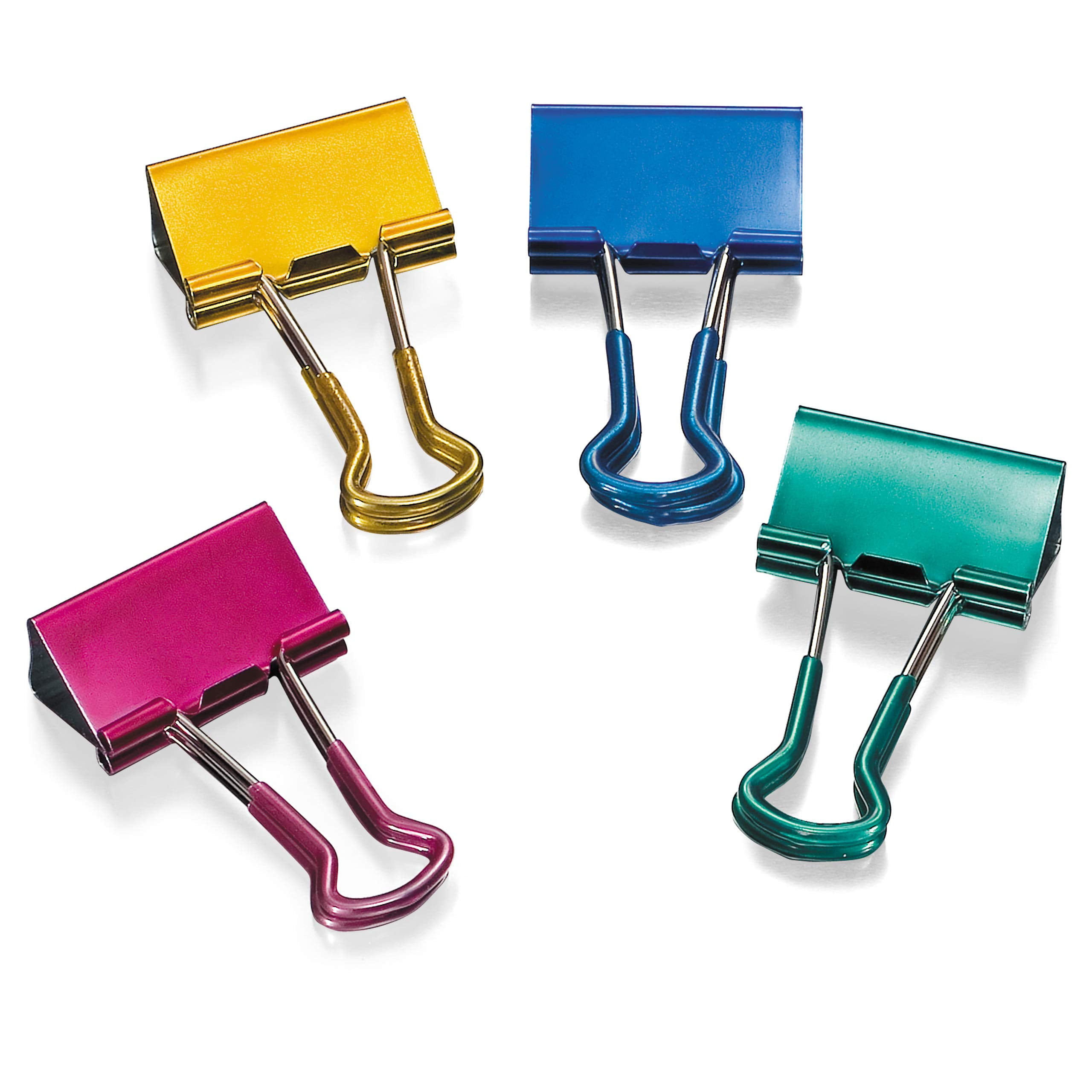 Officemate 31054 Easy Grip Medium Binder Clips, 6 packs of 12 clips ...