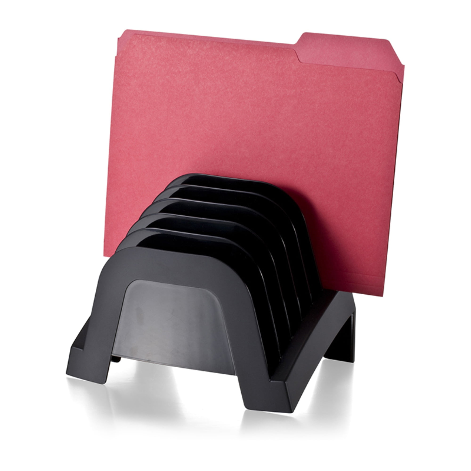 Officemate Achieva Incline Sorter, 6-Compartment, Recycled, Black ...