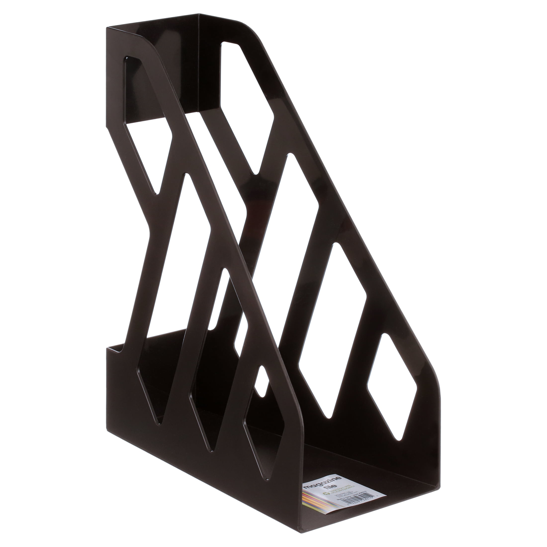 Officemate Achieva Magazine File, Recycled, Black (26215) - Walmart.com