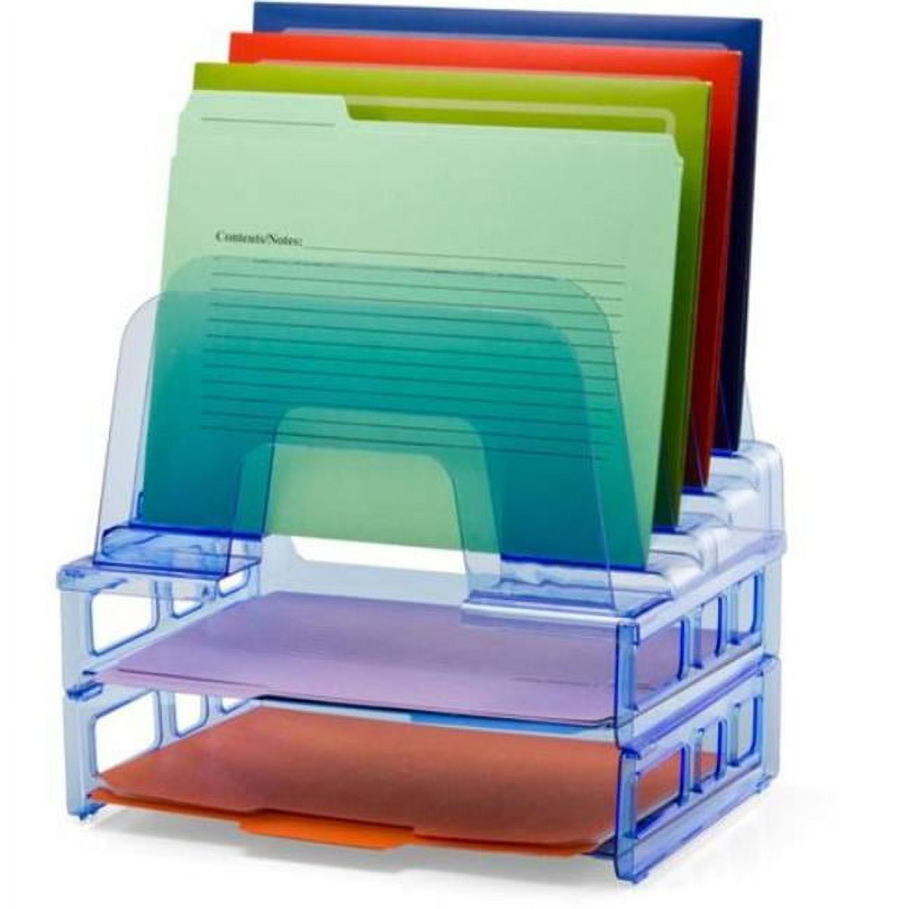 Officemate Large Incline Sorter with 2 Letter Tray Set, Transparent ...