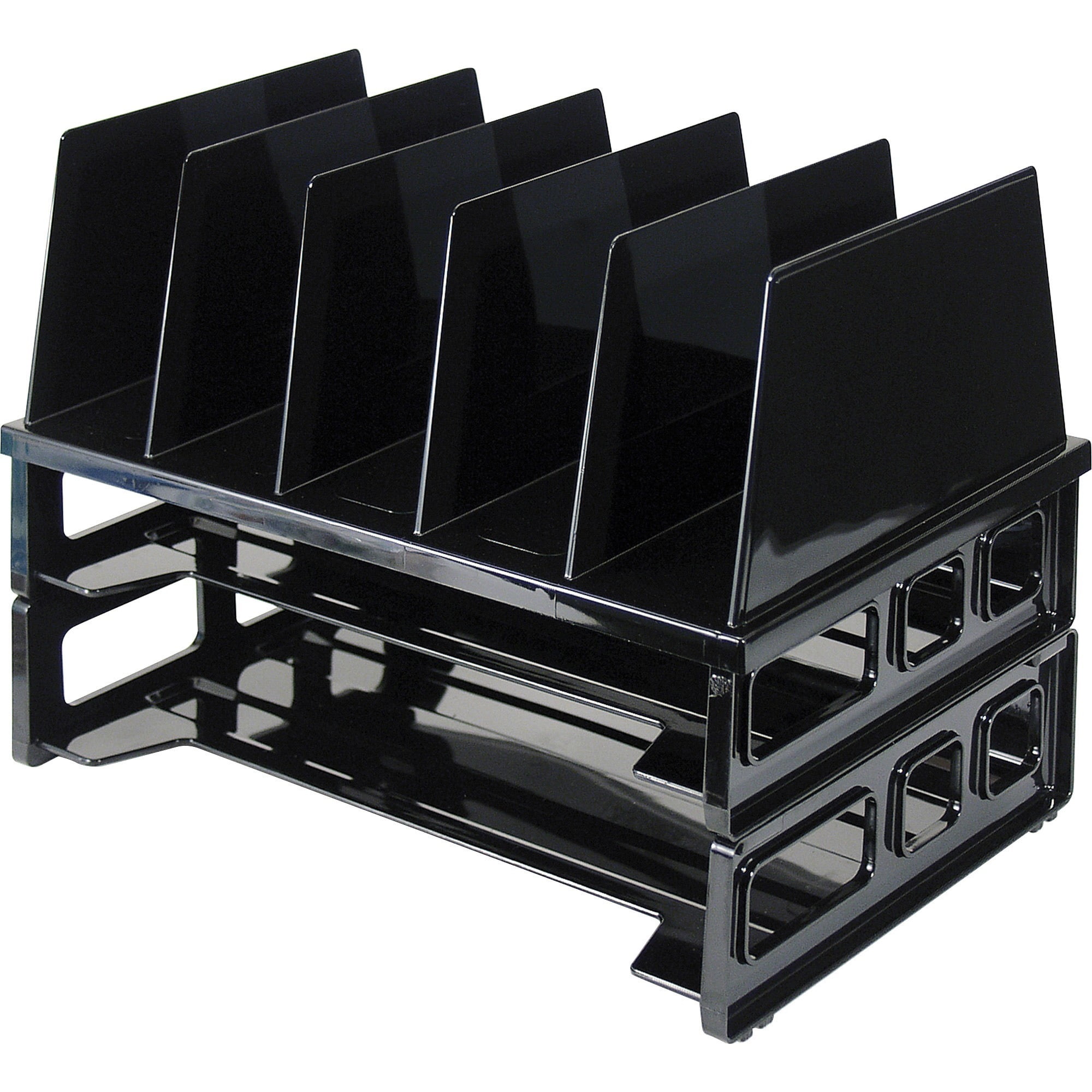 Officemate Letter Trays and Vertical Sorter, Black (22102) - Walmart.com