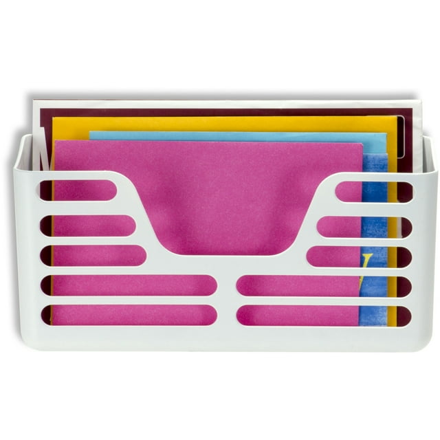 Officemate MagnetPlus Document Holder, Magnetic Utility Pocket, White ...