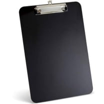 Officemate 5" x 9" Clipboard for Receipts, Low Profile Metal Clip & Pen ...