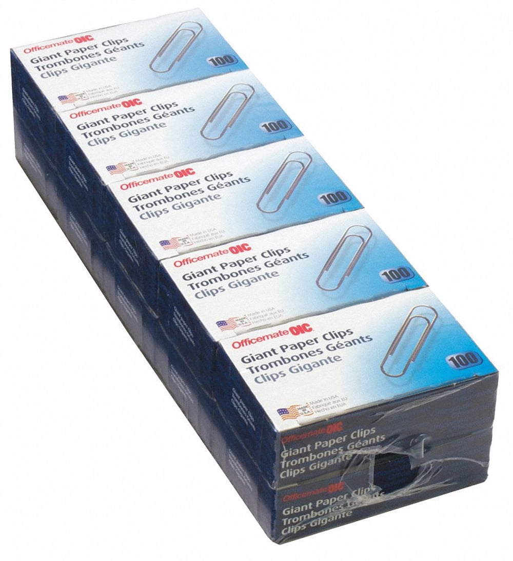 Officemate Paper Clips,Large,Silver,Steel,PK1000 99914 99914 ZO ...