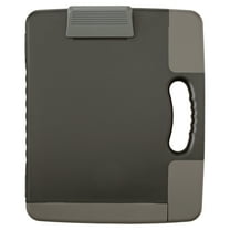 Officemate Slim Clipboard Storage Box with Low Profile Clip, Charcoal ...