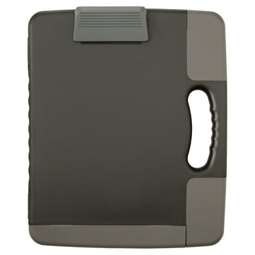 Officemate Dual Sided Clipboard Storage Box, Plastic, Charcoal (83335 ...