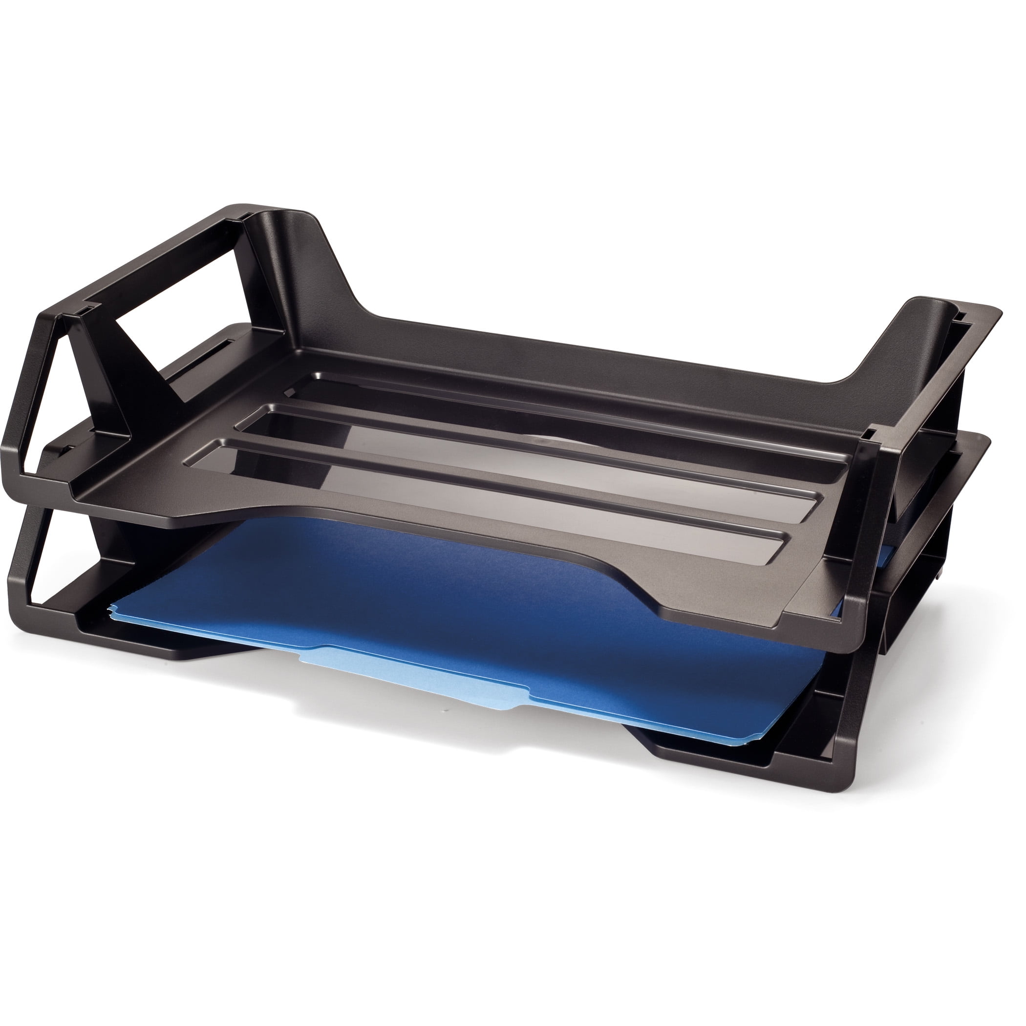 Officemate Recycled Side Load Letter Tray, Black, 2 Pack - Walmart.com