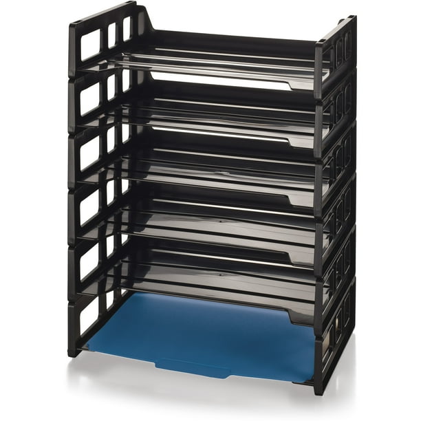 Officemate Side Load Letter Tray, Black, 6 Pack (21062) - Walmart.com