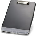 Officemate Slim Clipboard Storage Box with Low Profile Clip, Charcoal ...