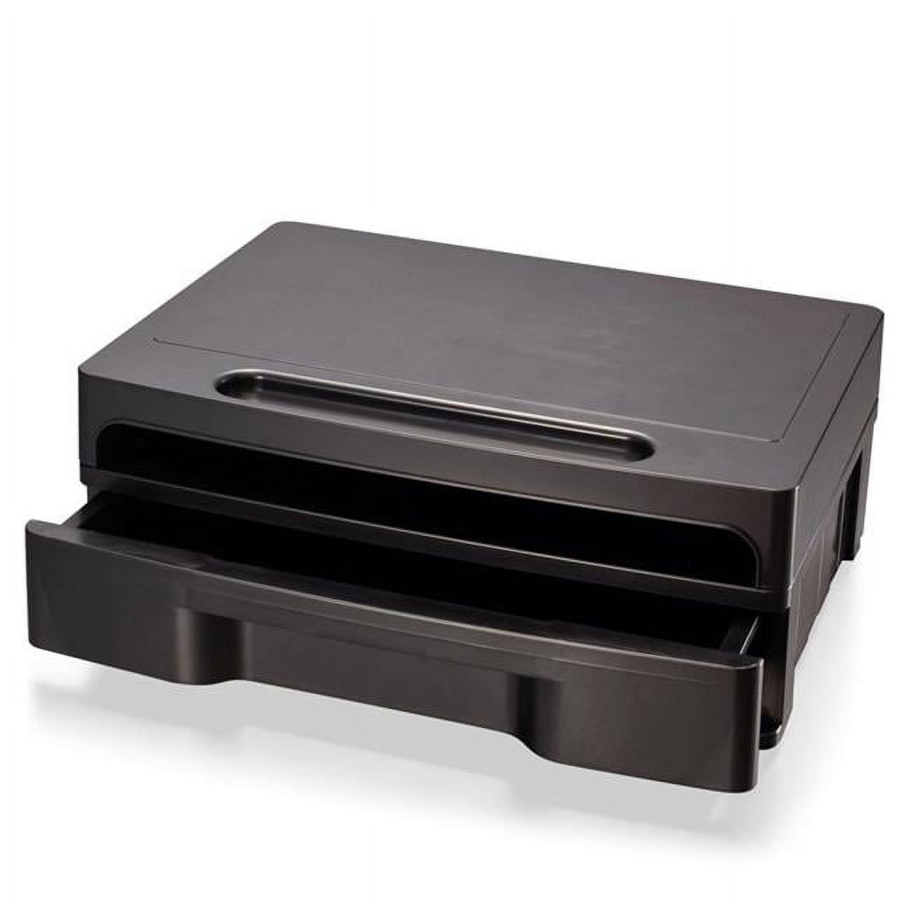 Officemate International Monitor Stand with Drawer - Black - Walmart.com