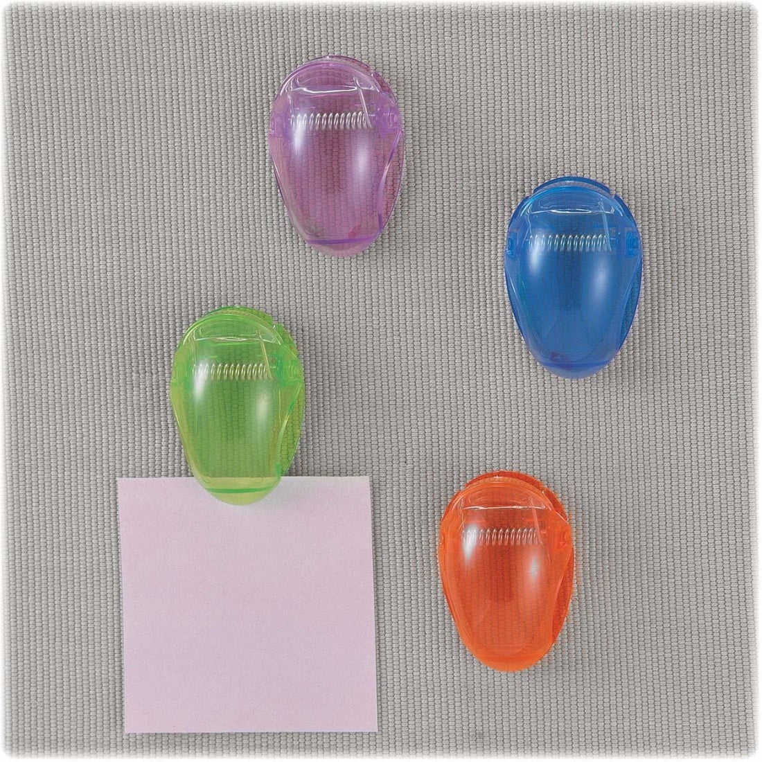 Officemate Standard Cubicle Clips, Assorted Translucent Colors, Pack of ...