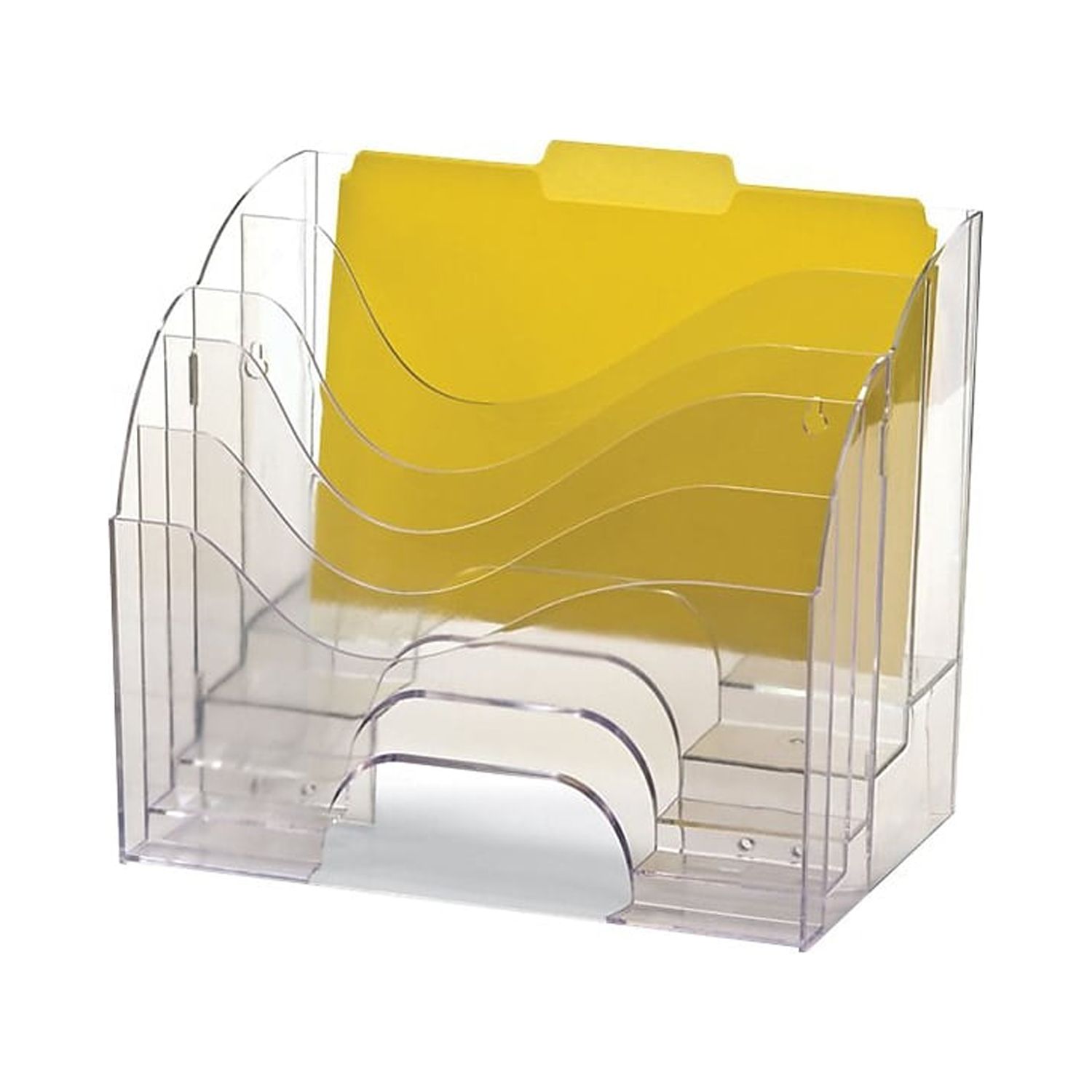 Officemate Two-Way Organizer, 5-Tier, Clear (22924) - Walmart.com