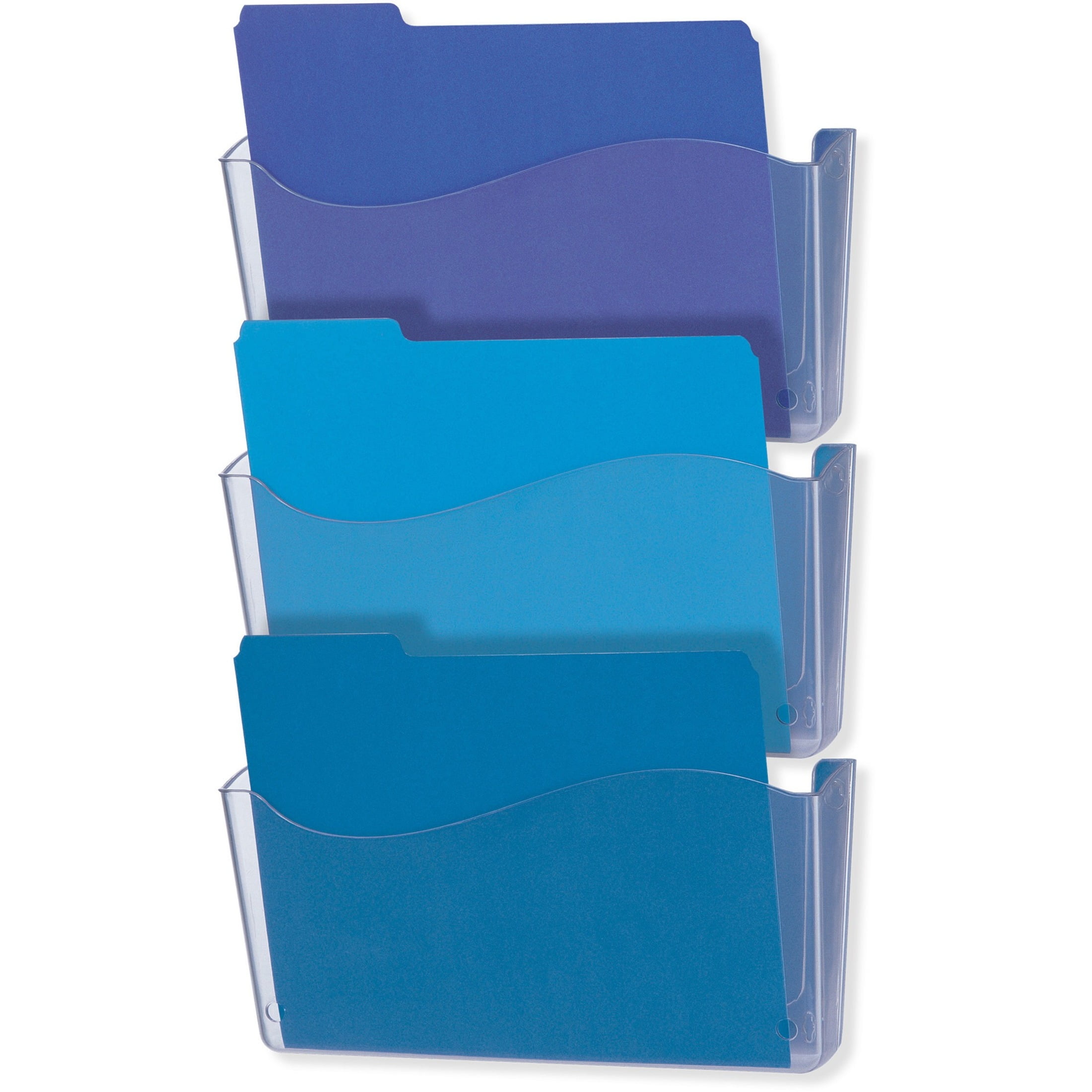 Officemate Unbreakable Wall File, Letter/A4 Size, Clear, 3 Pack (21654 ...