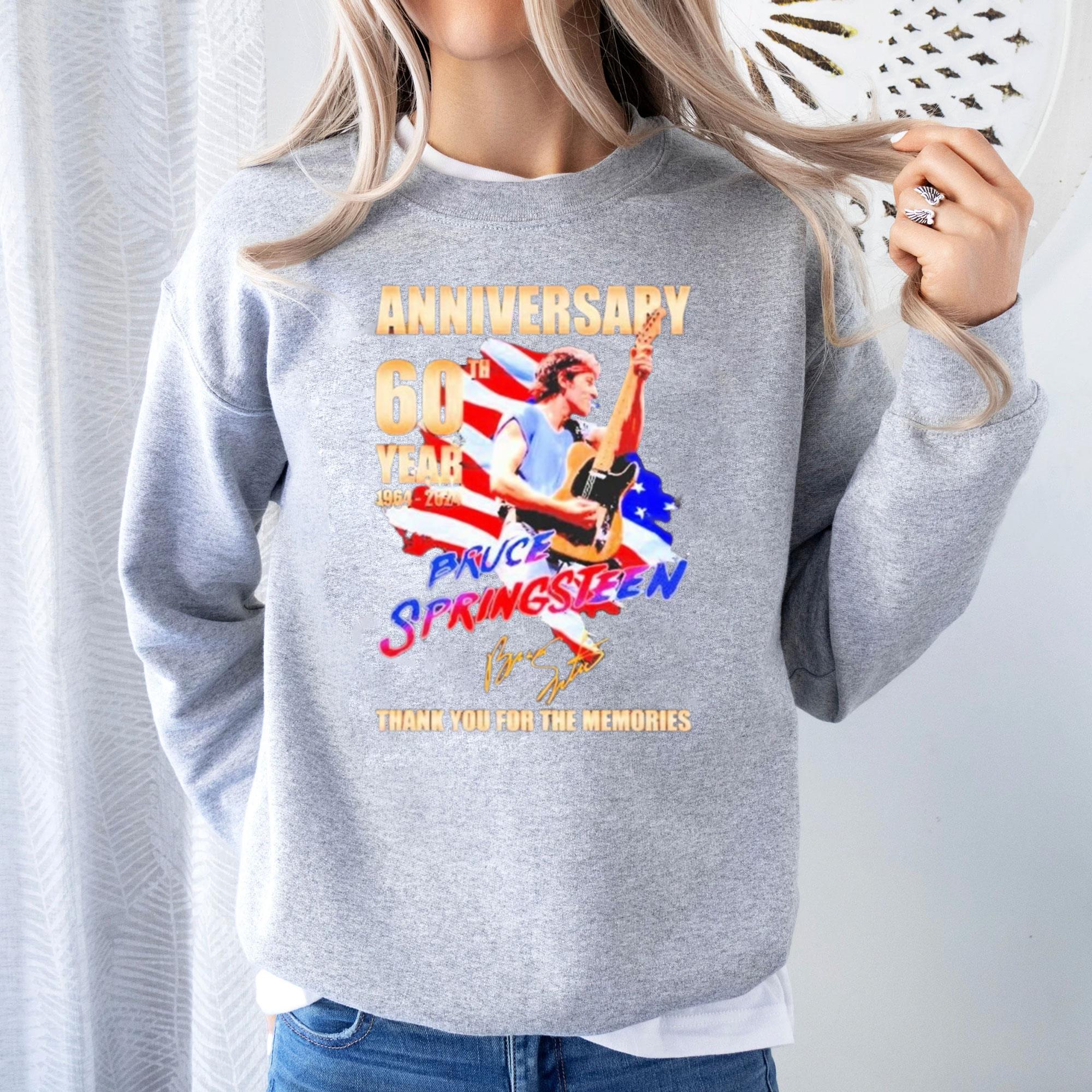 Official 1964-2024 Anniversary 60th Year Bruce Springsteen signature thank you for the memories ...