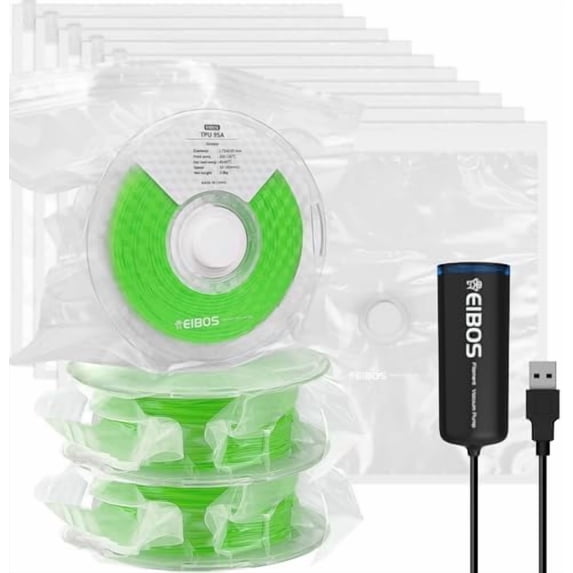 【Official】 3D Printer Filament Vacuum Kit Eurus, Storage Sealed Bags ...