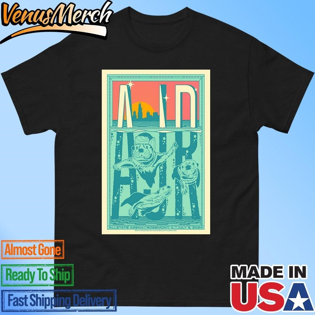 Official Ajr Chicago July 3 2024 Tour Poster Shirt - Walmart.com