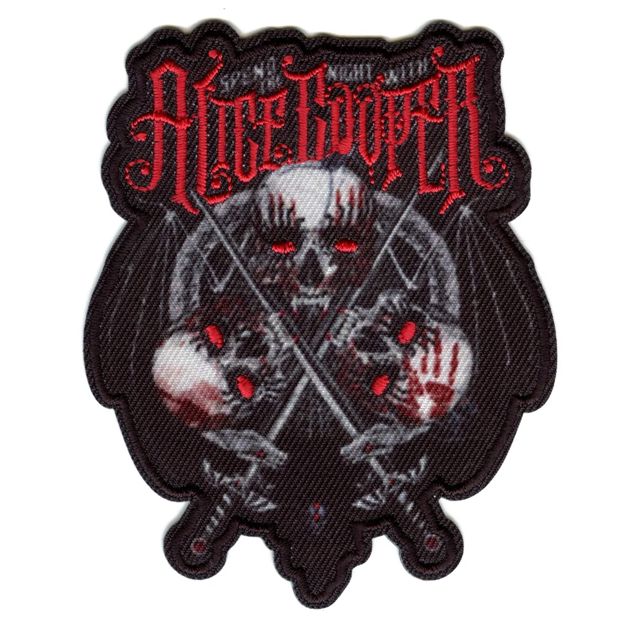 Official Alice Cooper Patch Vampire Skulls Embroidered Iron On ...