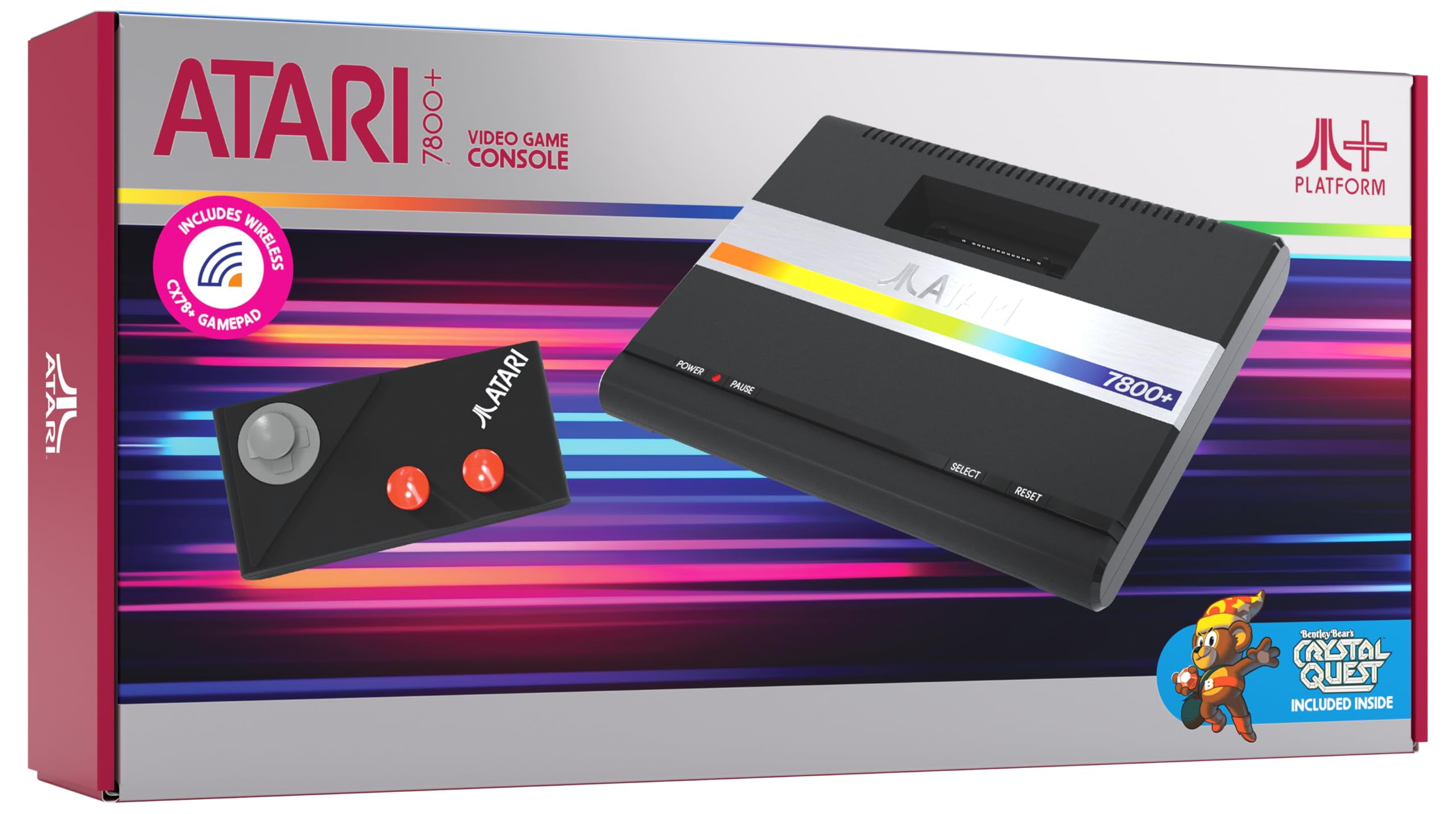Official Atari 7800+ Console & Wireless Controller - HDMI Output ...