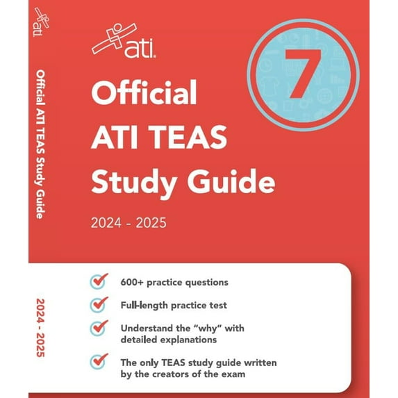Jones & Bartlett Publishers ATI TEAS 7 2024-2025 Study Guide - Walmart.com