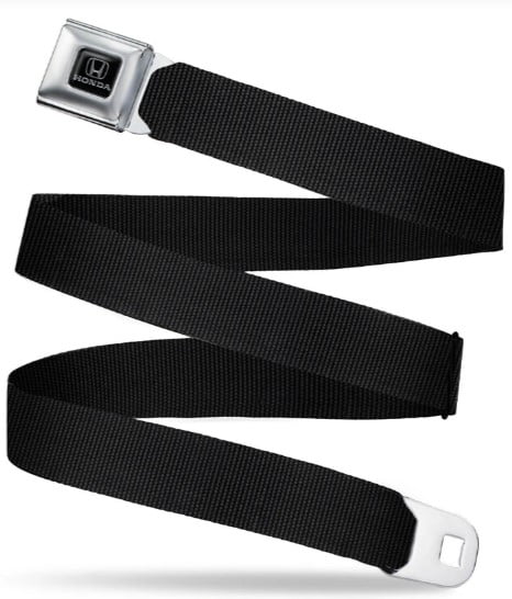 Buckle-Down Black Honda Logo Seat Belt Buckle Web Belts - Walmart.com