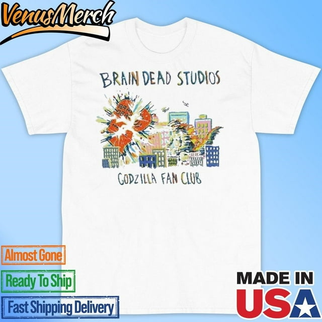 Official Brain Dead Studios X Godzilla Fan Club Shirt - Walmart.com