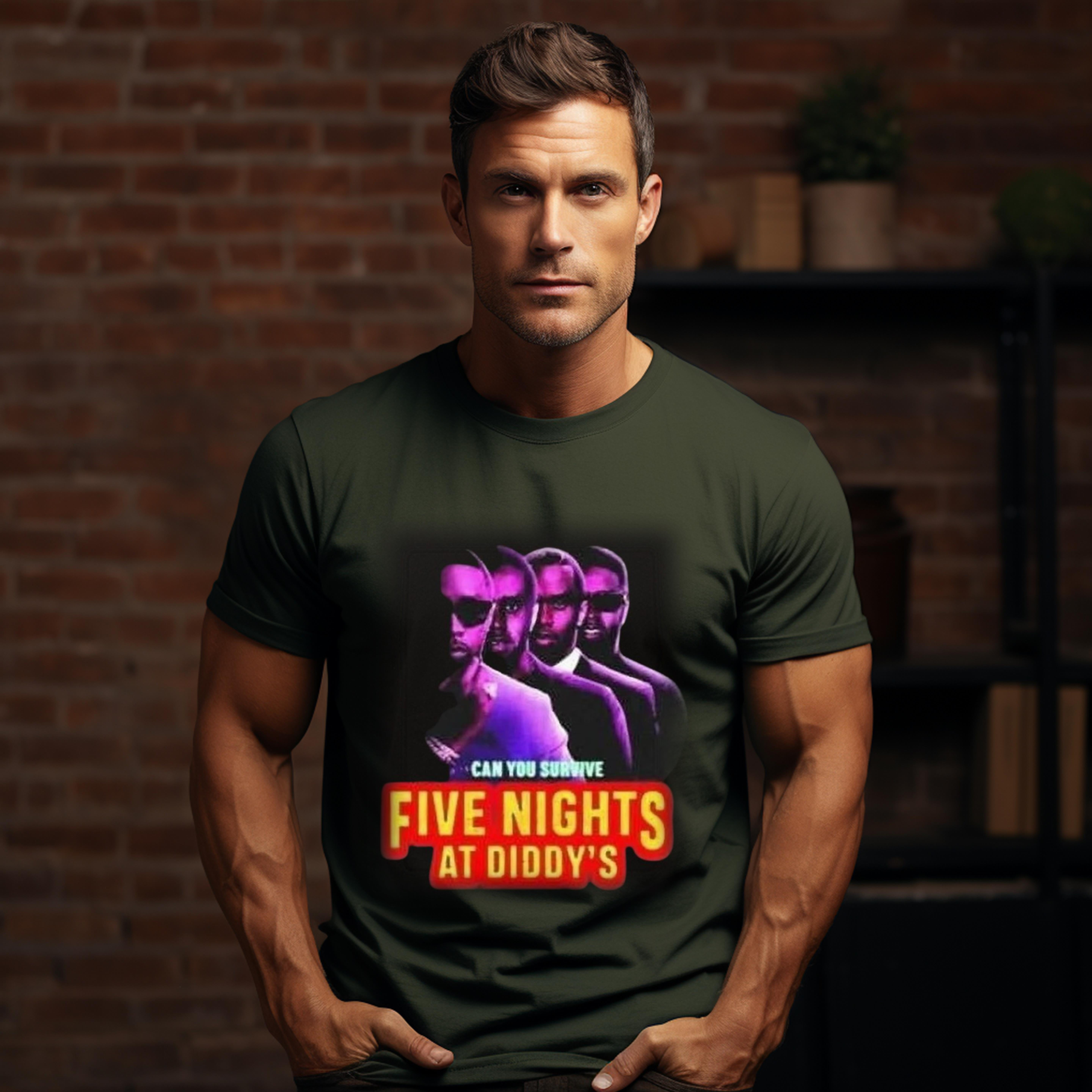 Official Can You Survive Five Nights At Diddys Unisex T Shirt