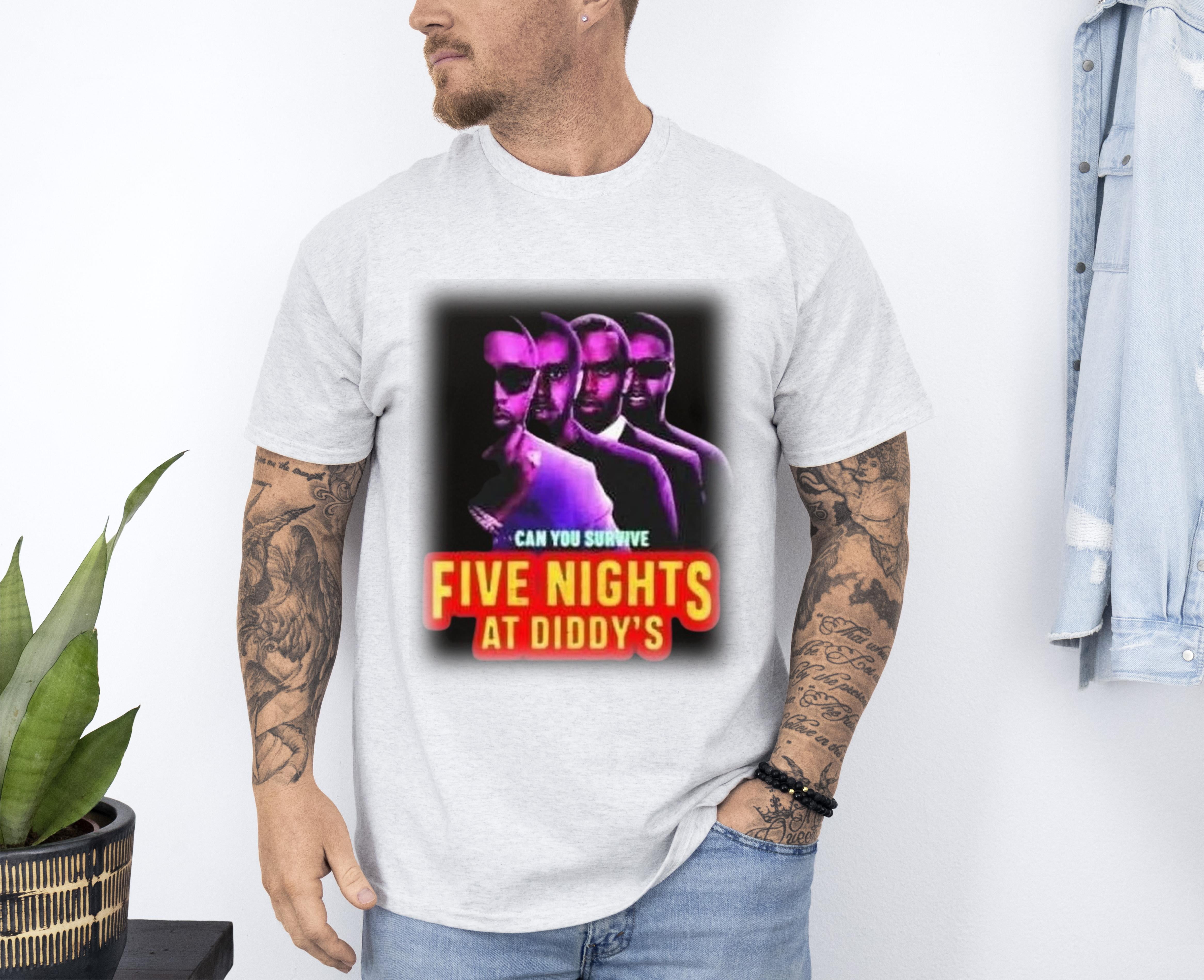 Official Can You Survive Five Nights At Diddys Unisex T Shirt