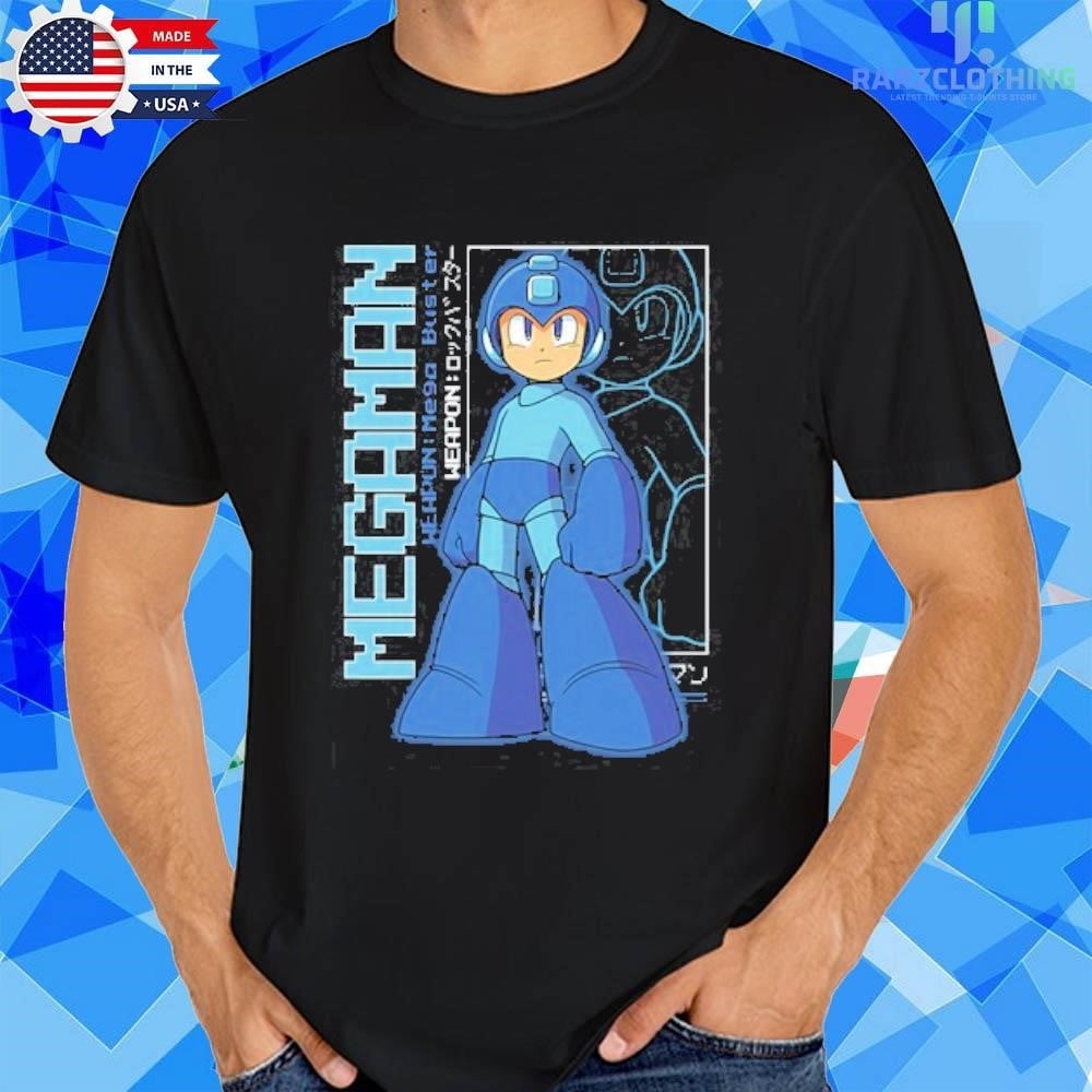Official Capcom Megaman Large Print Shirt - Walmart.com