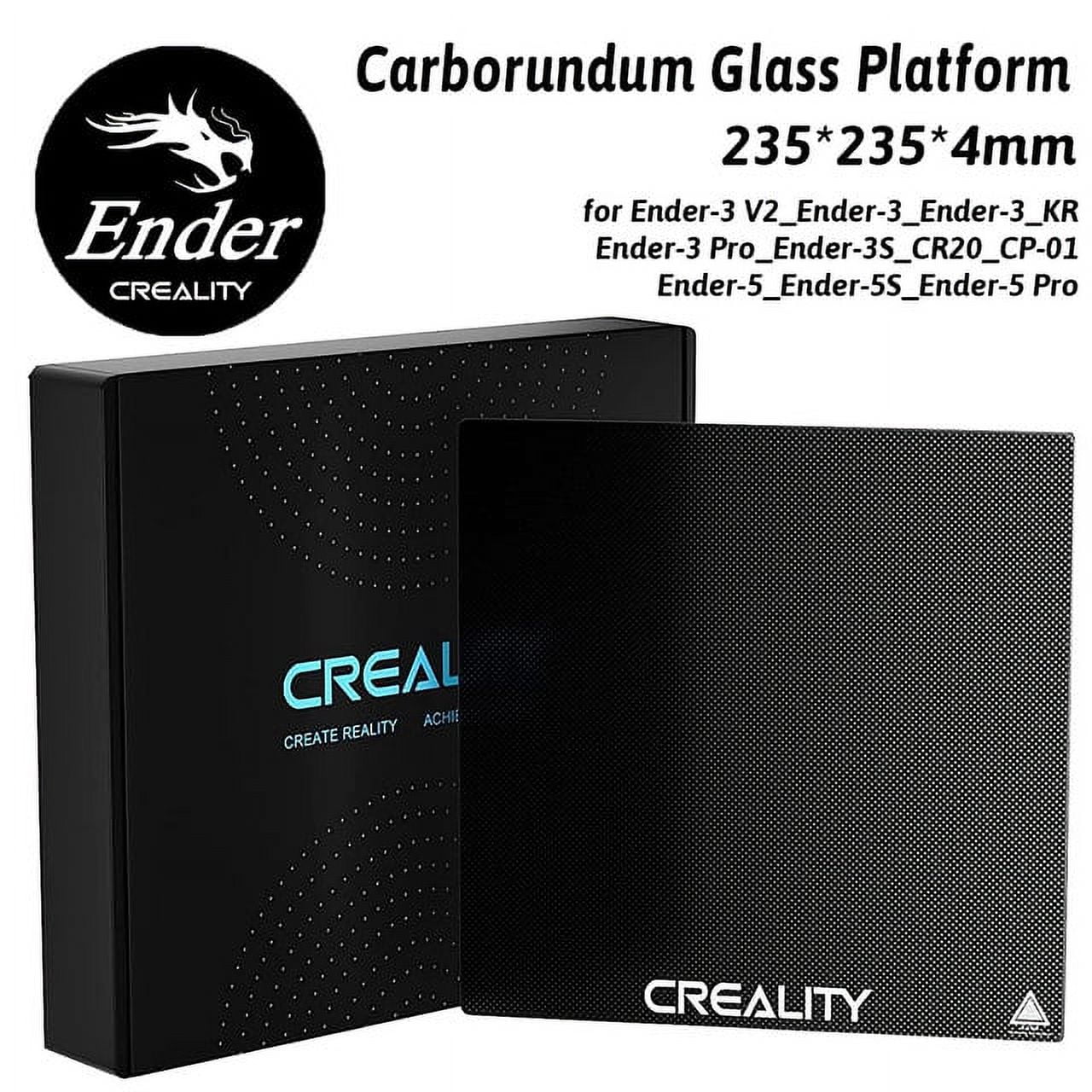 Official Carborund Tempered Glass Bed 235x235x4mm 3D Printer Platform Build Plate for Ender3 / 3 ...